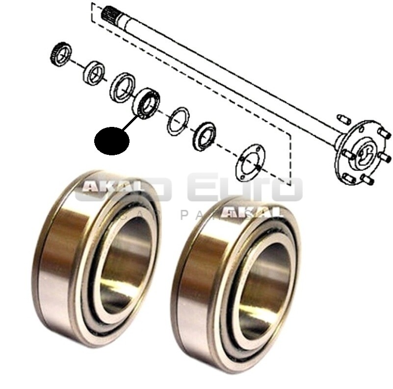 For Nissan Navara 2.5 Td D40 Rear Axle Halfshaft Wheel Bearings 1yr Warranty X2 | eBay