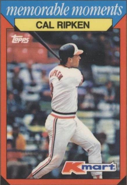 1988 Topps Kmart Memorable Moments - Cal Ripken #21 for sale online | eBay