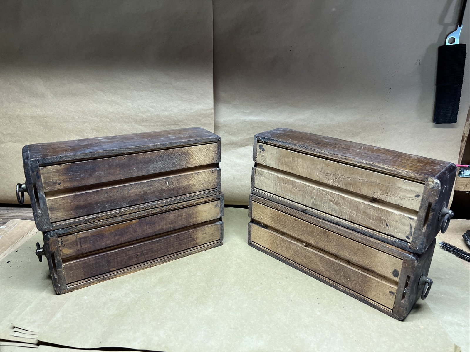 Minnesota Treadle SEWING MACHINE Set of 4 Drawers & Pull Hardware | eBay