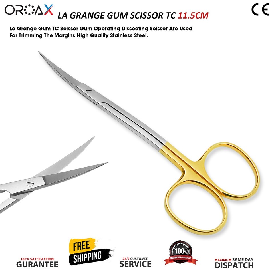 5pcs Surgical La Grange Scissor 11.5cm Tissue Trimming Suture ...