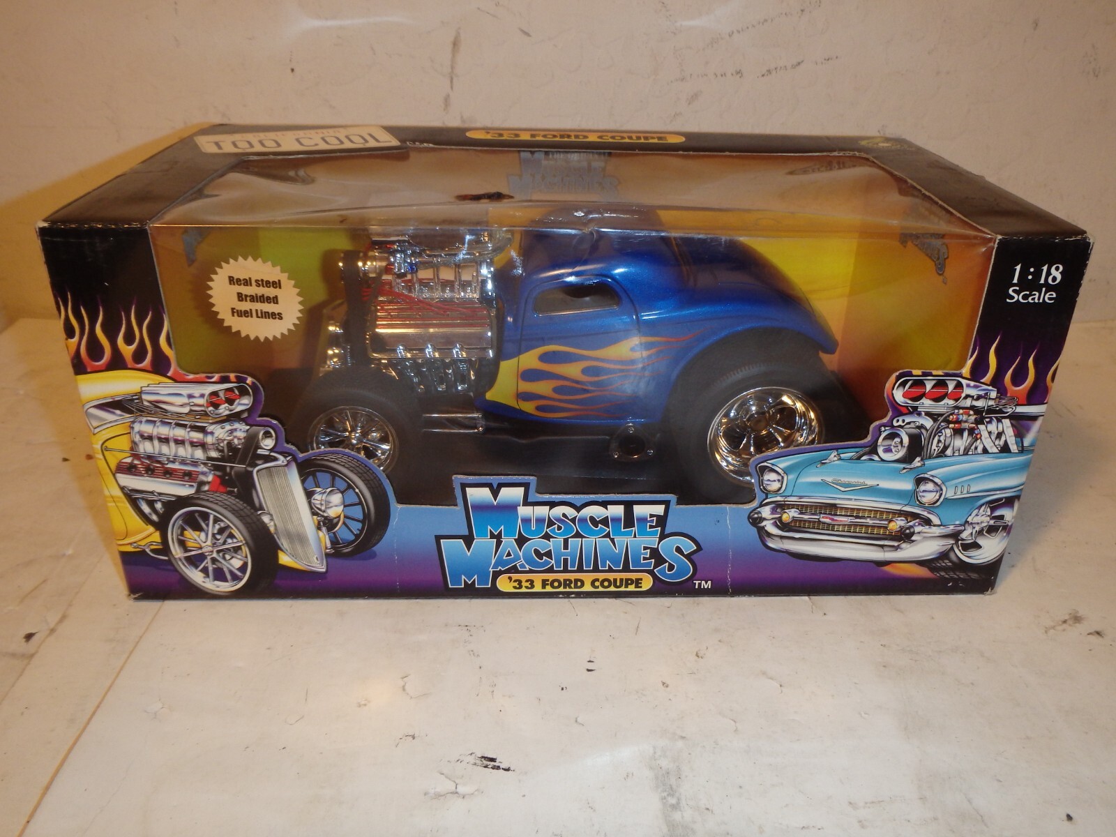 NEW Muscle Machines '33 Ford Coupe 1:18 Scale Diecast Hot Rod 71165 | eBay