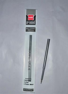 10x CELLO LP 5000 BALL PEN REFILL (BLUE INK)FOR ACCUGRIP, I-CON, POWER ...