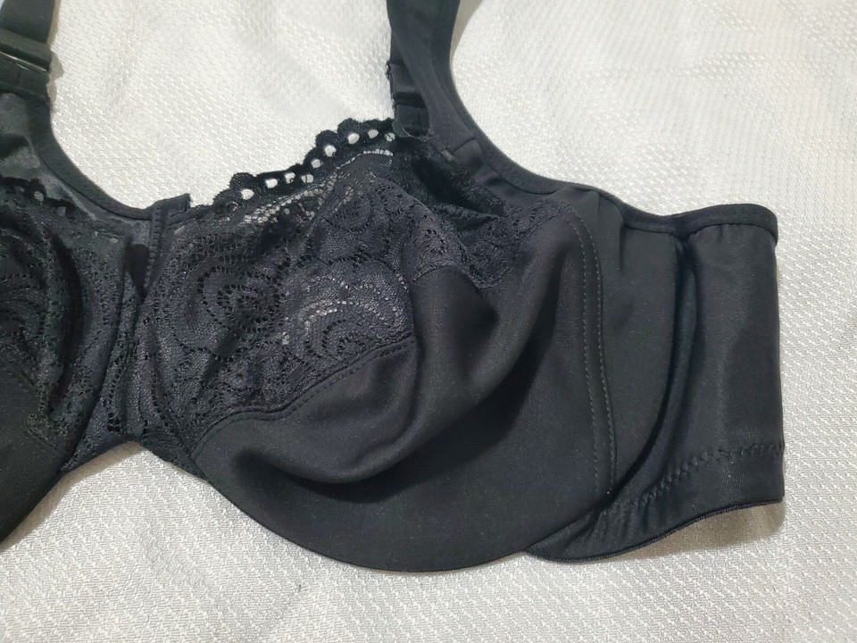 Glamorise Women's Plus Size Low Cut Wonderwire Lace Bra Underwire #1240 ...