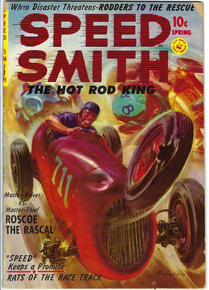 First issues, Vol.1 #1, of 4 vintage, hot rod, drag racing comics. Rare ...