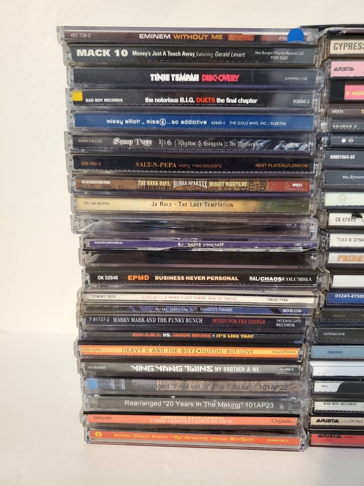 Lot of 50 Hip-Hop/Rap CD's, Bundle, EPMD, Eminem, Outkast, Dr. Dre.....# | eBay