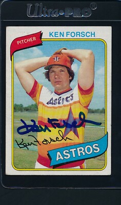 1980 Topps #642 Ken Forsch Astros Signed Auto *10629 | eBay