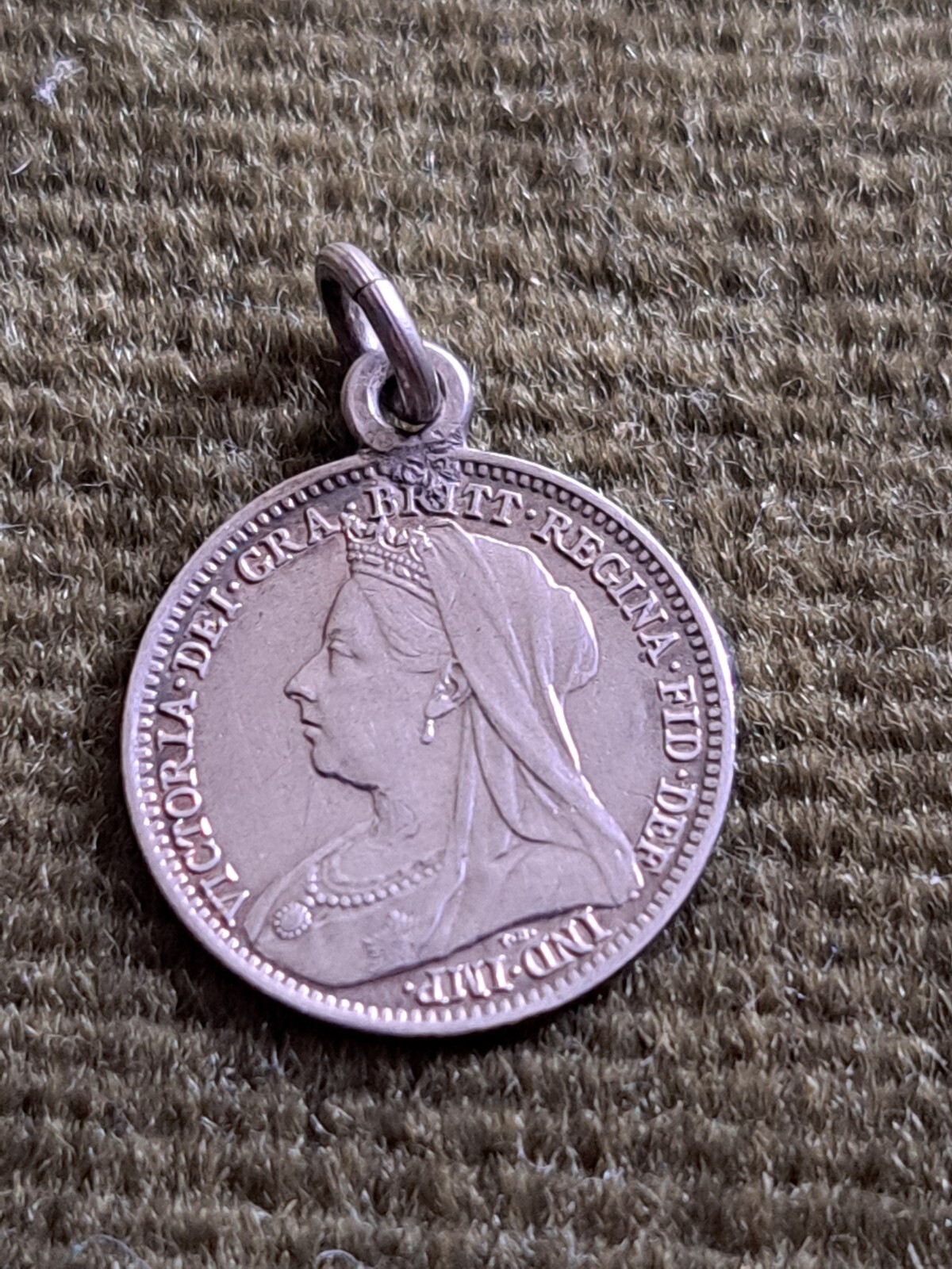 ANTIQUE VICTORIAN SILVER LUCKY THREEPENCE LOVE TOKEN COIN - F.W.S | eBay UK