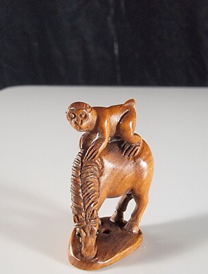 Netsuke - Monkey Signed
