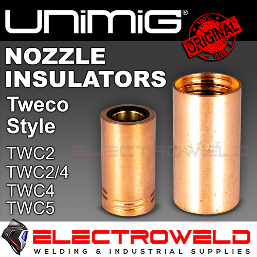 2x UNIMIG Tweco TWC2 TWC4 Fixed Nozzle Insulator Mig Welding Torch Gun ...