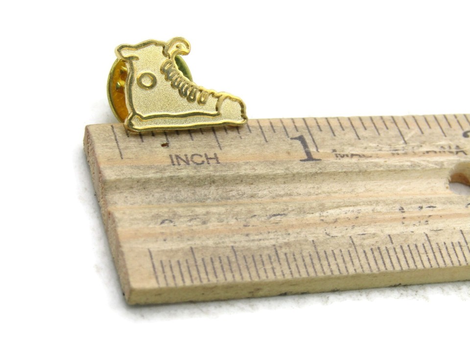High Top Sneaker Shoe Pin Gold Tone | eBay UK