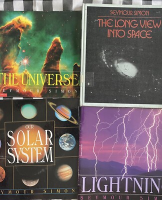 4 Seymour Simon Books-The Universe-Lightning-SolarSystem-Longview Into ...
