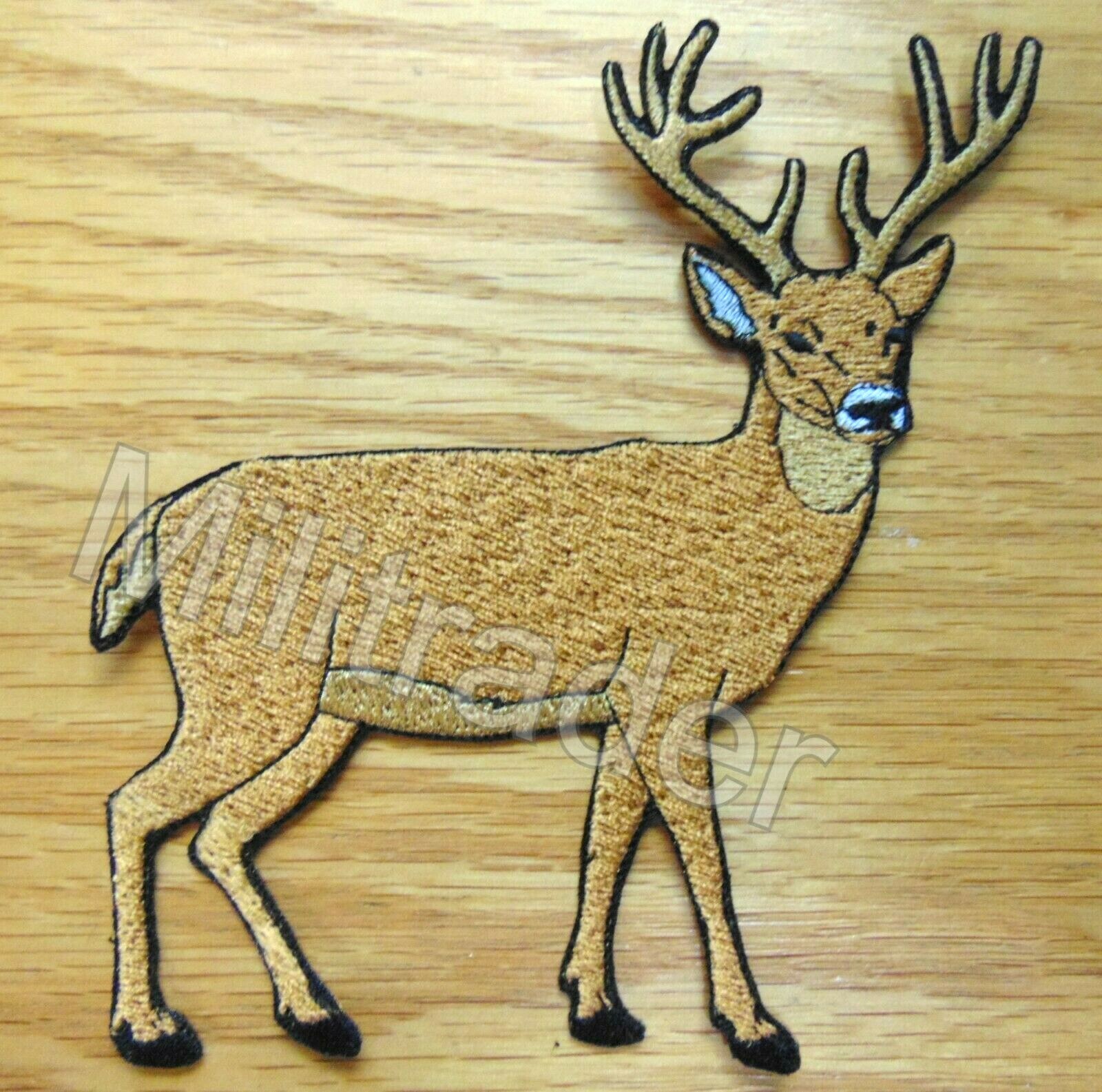 Deer Buck Standing Sport Game Hunting Patch (Iron-on) 5"!! | eBay