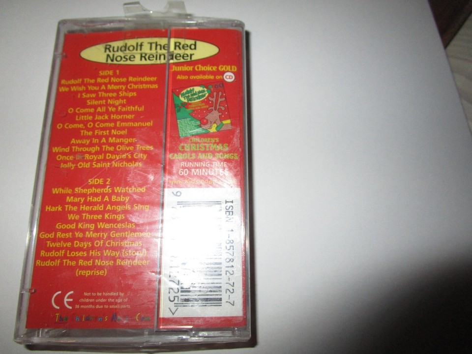 Rudolf the Red Nose Reindeer Junior Choice Gold JCGX02 Tape Cassette ...