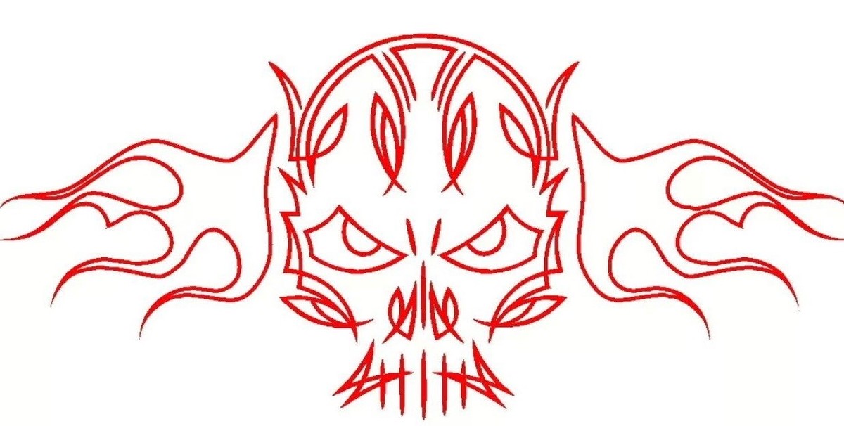 Pinstriping Skull Designs