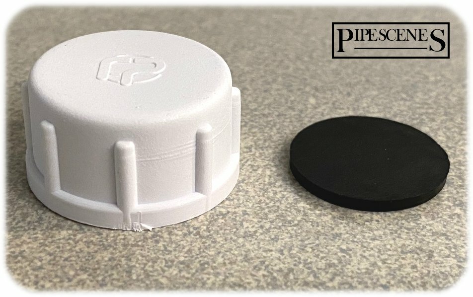2 x 3/4" 25mm Female Radiator Valve Blanking Stop Ends Caps & Rubber ...