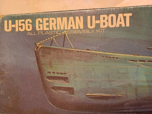 Aurora Models WW II U-156 German U-Boat Plastic model kit 1972 Partial ...