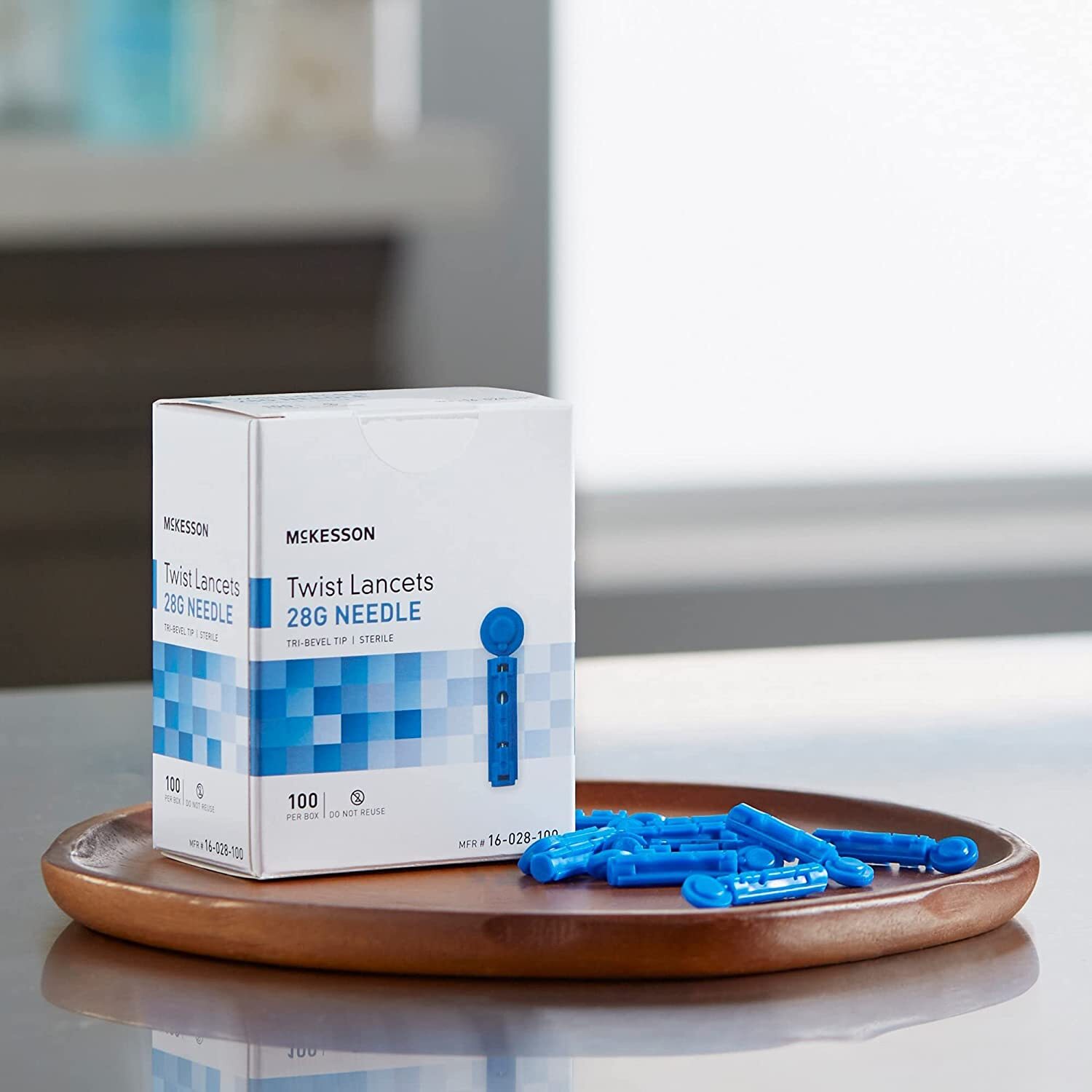 Mckesson Blood Glucose Diabetic meter with Test Strips, Lancet Device ...