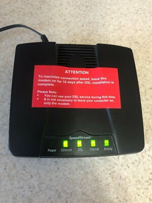 Siemens Speedstream 4100 Ethernet ADSL Modem with power adapter | eBay