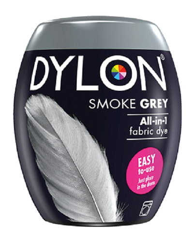 Dylon Smoke Grey 65 Machine Fabric Dye Pods Permanent Textile Cloth ...