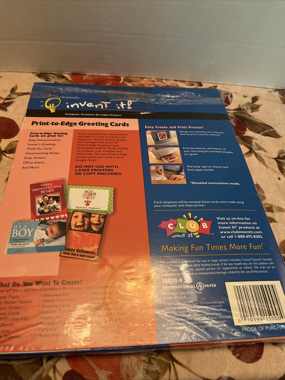 Invent It Computer Creations for Inkjet Printers Greeting Cards for ...