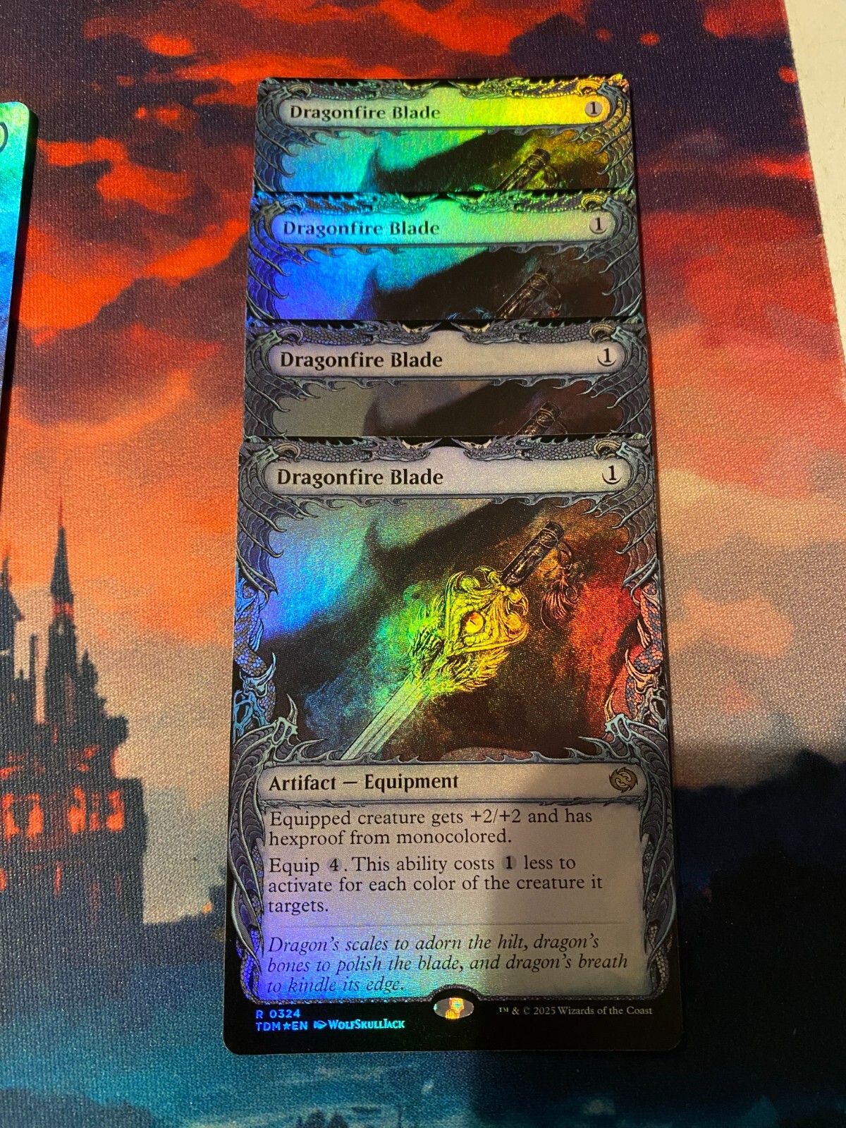 MTG Tarkir Dragonstorm Dragonfire Blade Showcase Foil x 4 | eBay