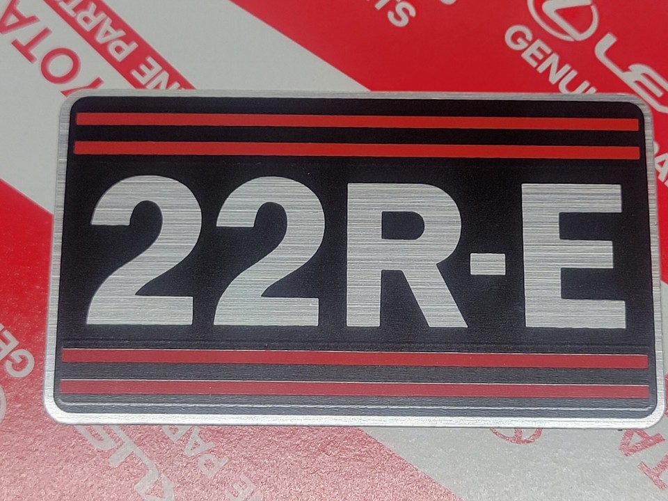 OEM 22R-E Toyota Valve Cover Sticker / decal 4runner Pickup Celica ...