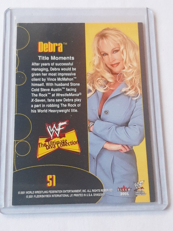 2001 Fleer WWF The Ultimate Divas Collection Debra Card # 51 | eBay