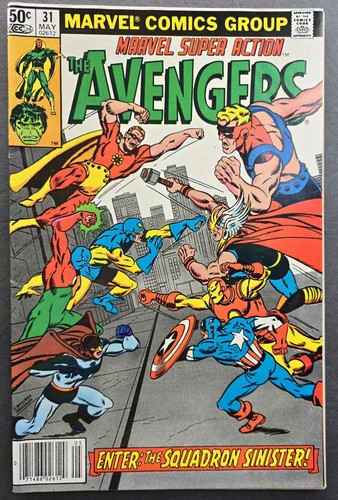MARVEL SUPER ACTION STARRING AVENGERS #31 COMIC BOOK (MARVEL,1981 ...