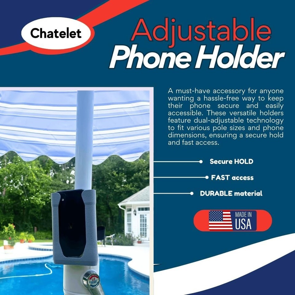 Universal Strap Phone Holder Mount for Boat Golf Cart Stroller Umbrella ...