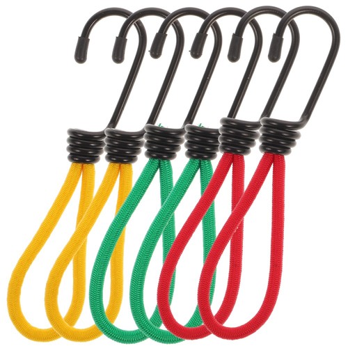6 Pcs Tent Elastic Rope Outdoor for Tents Tightener Camping Buckles ...