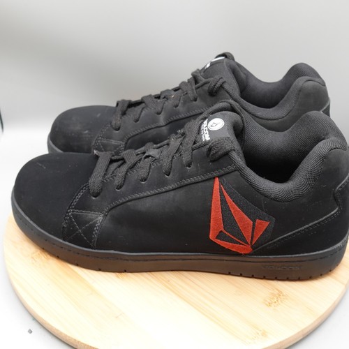 Volcom Stone Shoes Mens 11M Black Red Skate Inspired Composite Toe Work ...