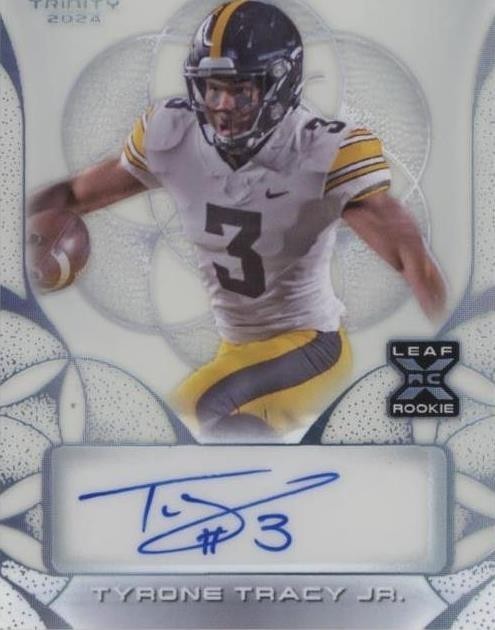 2024 Leaf Trinity - Clear Autographs Tyrone Tracy Jr. #CA-TTJ Platinum ...