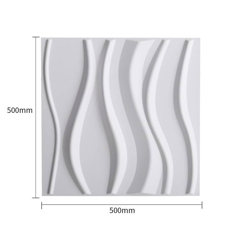 12/24x White 3D Embossed Wall Panels Ceiling Background Wall PVC ...