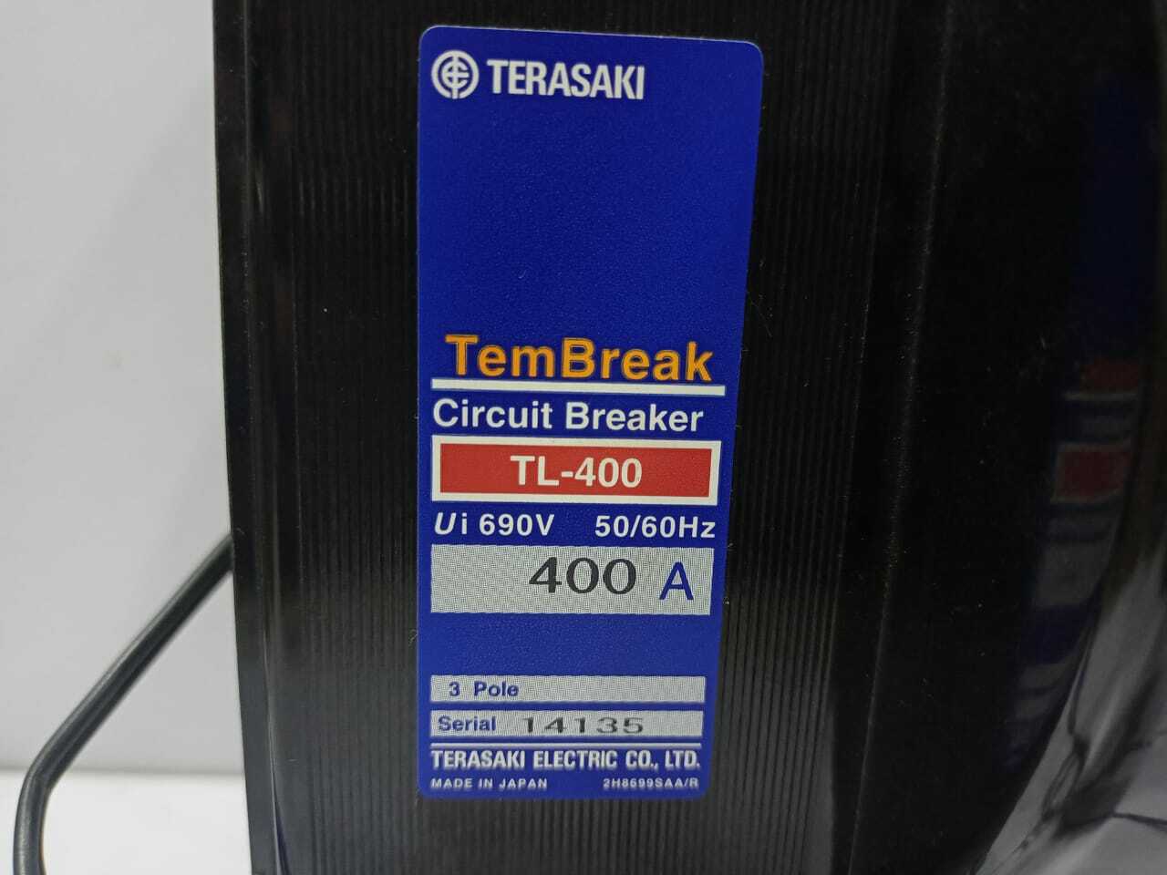 Terasaki TL400 TemBreak Circuit Breaker 400A 3Pole Ui 690V 50/60HZ | eBay