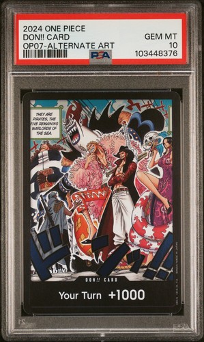 DON!! OP07 Warlords One Piece 500 Years in the Future PSA 10 GEM MINT ...