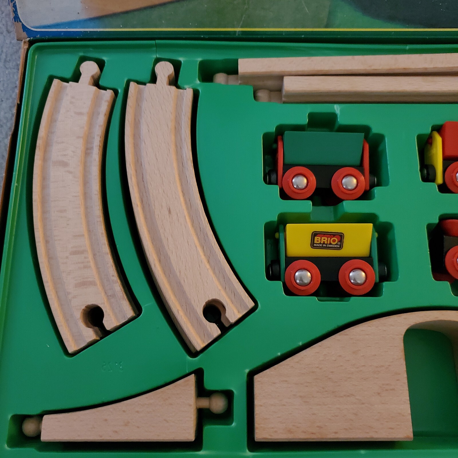 Vintage BRIO Wooden Train Set 100 Complete Made in Sweden Figure 8 Wood ...