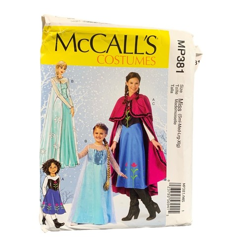 McCalls MP381 Misses Frozen-Inspired Costume Sewing Pattern size S-XL ...