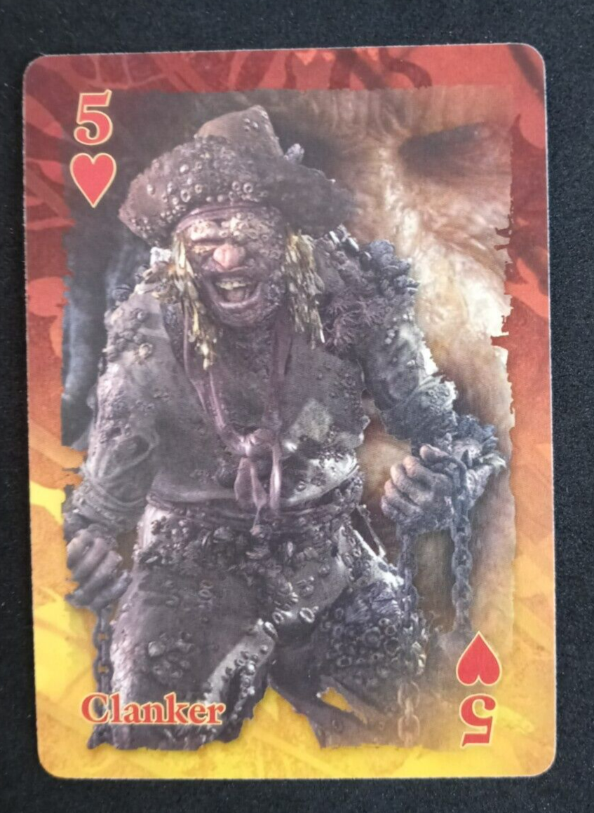 Pirates Of The Caribbean At World's End Playing Card Clanker 5 Hearts ...