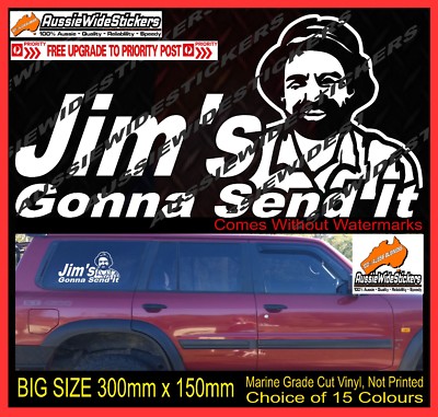 BIG 300mm Jim's Gonna Send It Just JDM hoon skid CAR YTB Windscreen ...