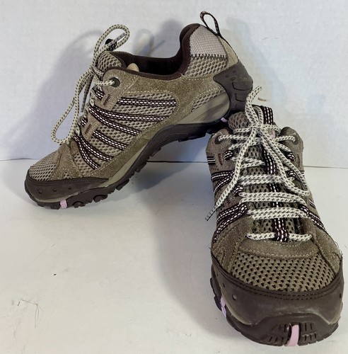 Merrell Women’s Athletic Hiking Shoe Brown Pink Lace-up Sz 8 | eBay