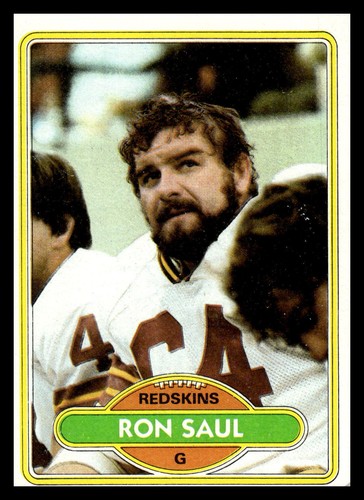 1980 Topps #351 Ron Saul Washington Redskins Football Card VG/EX | eBay