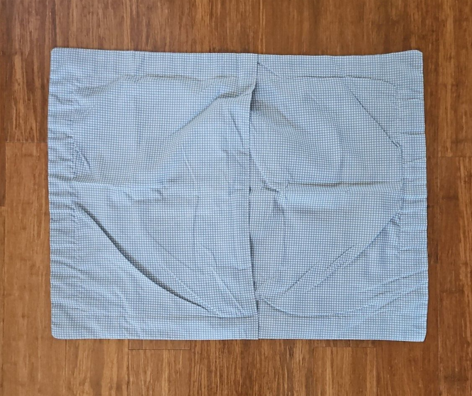 Liz Claiborne Villager Pillow Sham STND Blue Denim Look Floral Blue ...