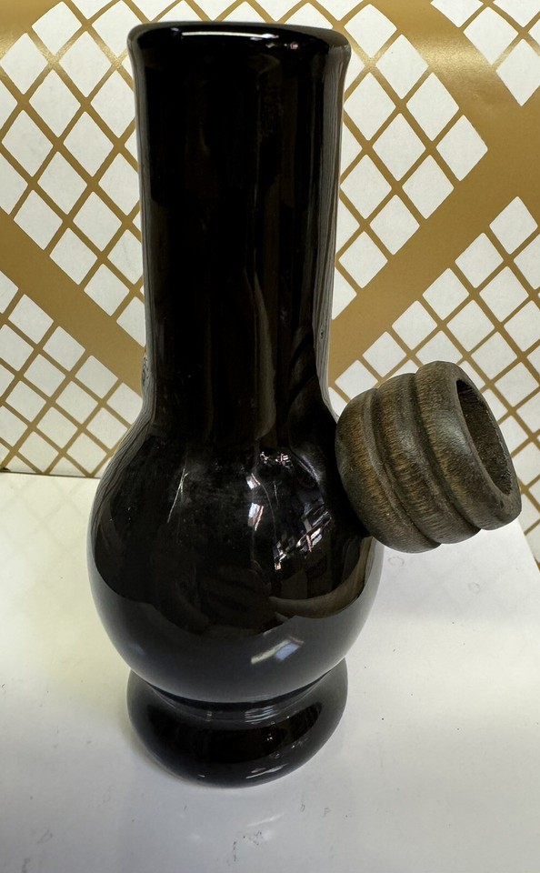 THE DEALER 70's Original Munchkin Black Bong Unused Miniature Ceramic ...