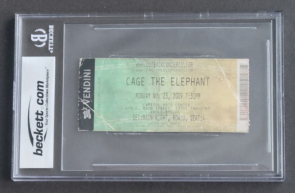 MATT SHULTZ SIGNED SLABBED BECKETT BAS COA BAND AUTOGRAPHED CAGE THE ...