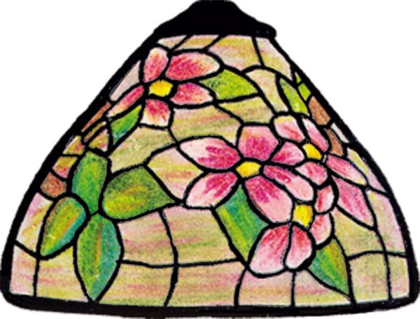 HL Worden B7 Stained Glass Tiffany Lamp MiniForm Mold, Patterns For B-7 ...