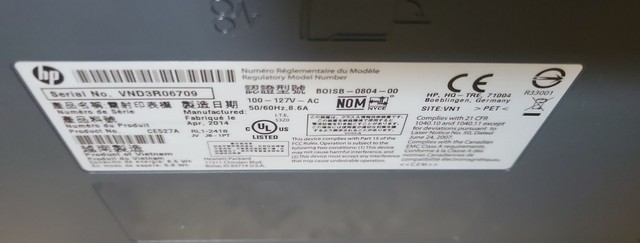 HP LaserJet Enterprise P3015n Monochrome Printer - White (CE527A#ABA ...