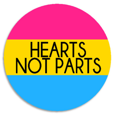 Hearts Not Parts - 25 Pack Circle Stickers 3 Inch - LGBTQ+ Pride ...