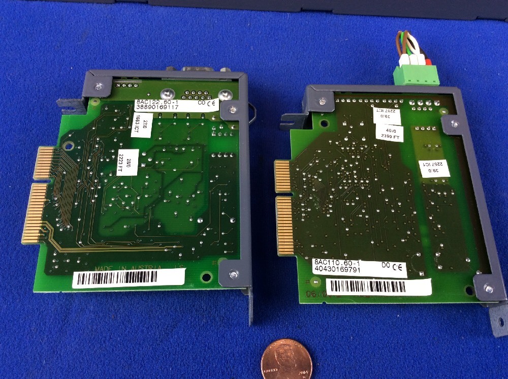 B&R ACOPOS 1022 SERVO DRIVE 8V1022.00-1 W/ AC110 & AC120 PLUG-IN ...