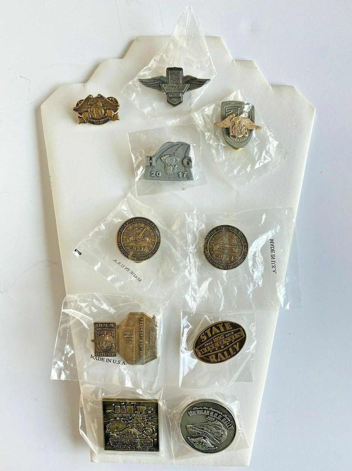 HARLEY OWNERS GROUP H.O.G. CHAPTER EVENT/ RALLY PINS LOT *NEW* Lot#2 ...