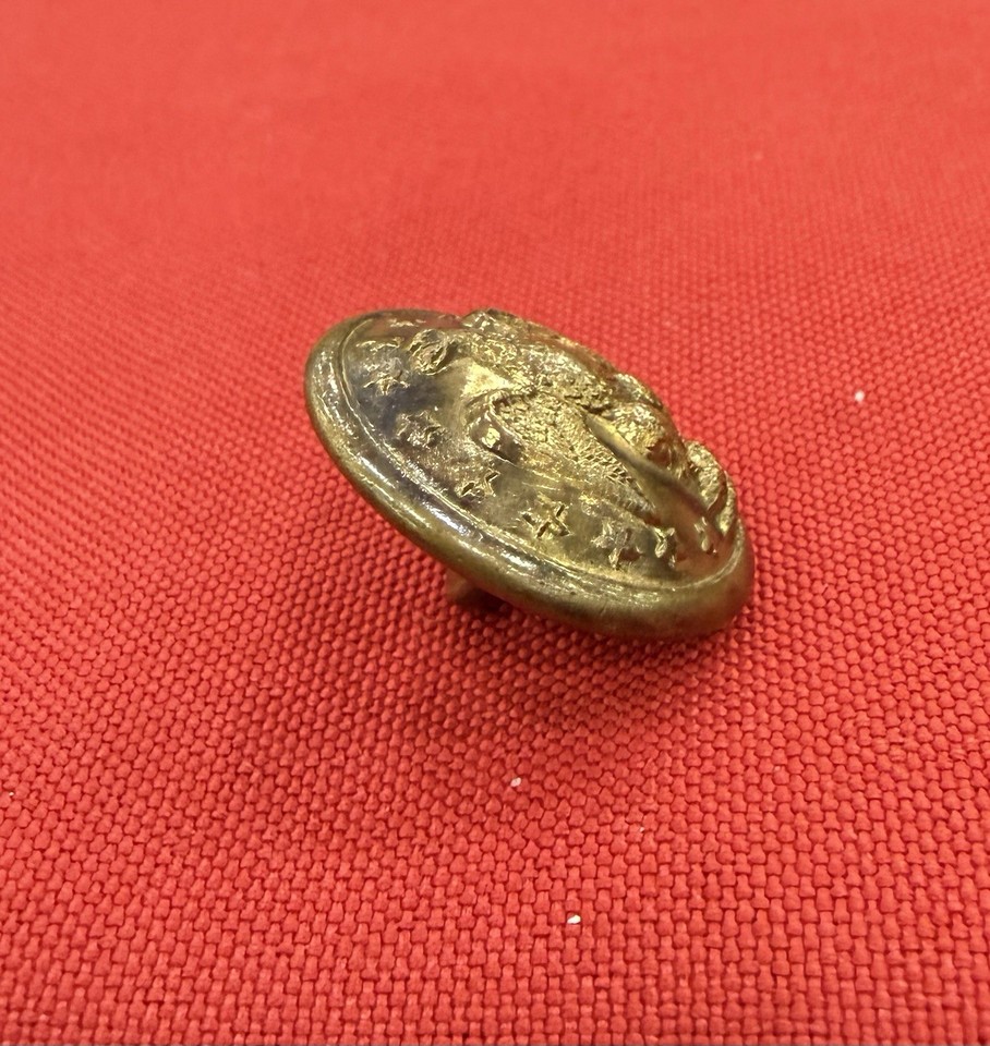 CIVIL WAR CONFEDERATE STAFF OFFICER'S COAT SIZE BUTTON ALBERT# CS-7-A ...